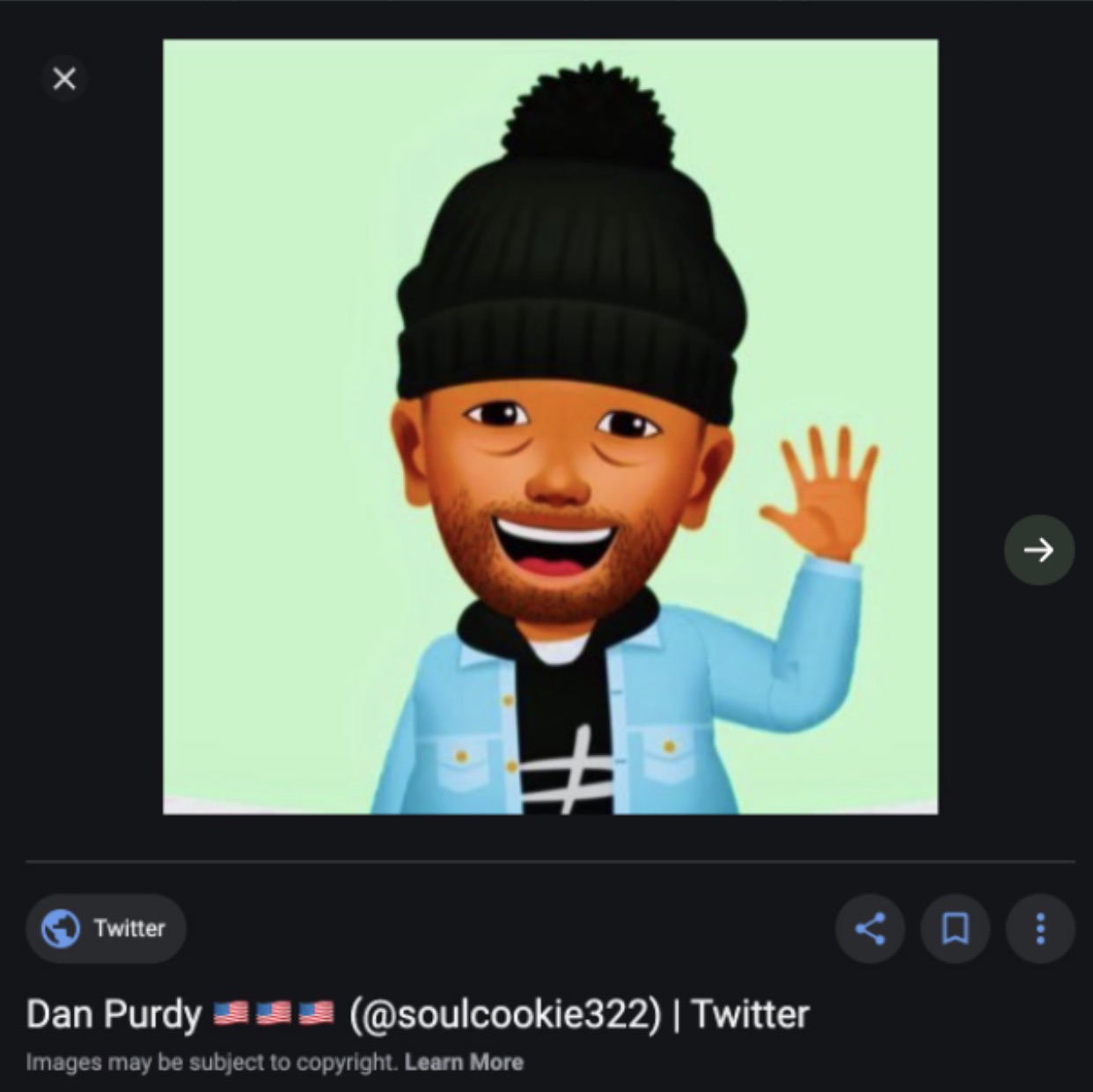 so dan purdy was an actual black and gay, maga, and non-cartoon male ...